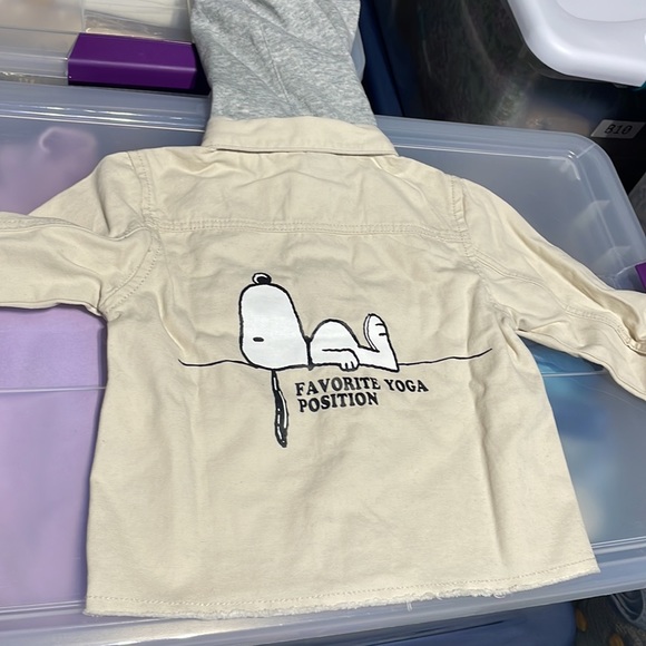 Zara | Jackets & Coats | Zara Kids Snoopy Peanuts Jacket | Poshmark